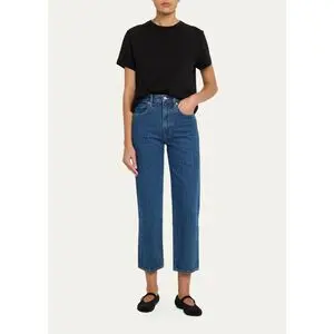 SLVRLAKE London Cropped Straight-leg Jeans