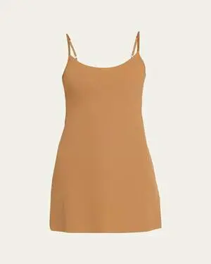 Commando Scoop-neck Mini Camisole Slip - Light Brown