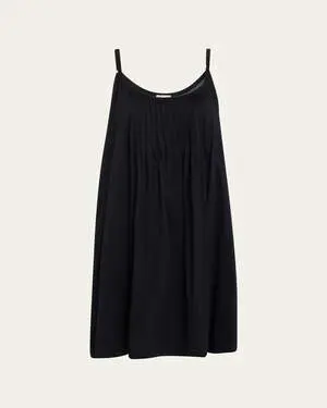 Hanro Juliet Pleated Chemise - Black
