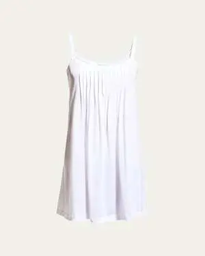 Hanro Juliet Pleated Chemise - White