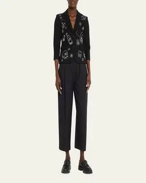 Libertine Party Skulls Gabardine Blazer