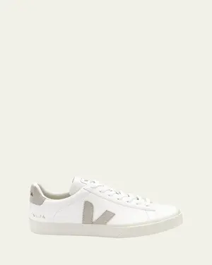 VEJA Campo Leather Low-top Sneakers - White/grey