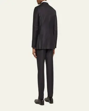 Zegna Trofeo Milano Two-piece Wool Suit - Navy Solid