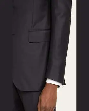 Zegna Trofeo Milano Two-piece Wool Suit - Navy Solid