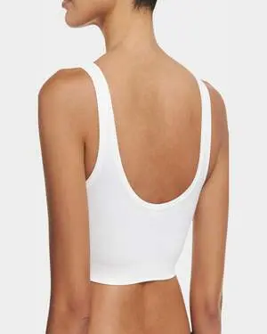Hanro Touch Feeling Crop Top - White