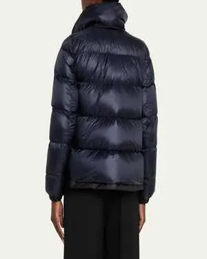 Sacai Quilted Short Puffer Jacket - Dnavy