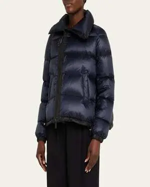 Sacai Quilted Short Puffer Jacket - Dnavy