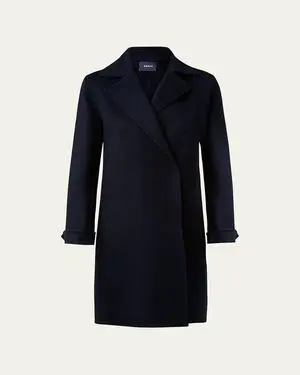 Akris Bera Cashmere Coat - Black