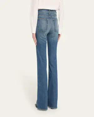NILI LOTAN Celia Bootcut Jeans - Blue