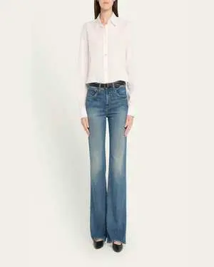 NILI LOTAN Celia Bootcut Jeans - Blue