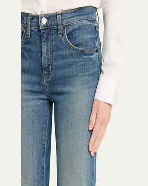 NILI LOTAN Celia Bootcut Jeans - Blue