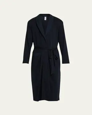 Hanro Night & Day Knit Robe - Black