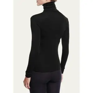 Hanro Silk-cashmere Turtleneck Top - Vanilla