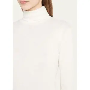 Hanro Silk-cashmere Turtleneck Top - Vanilla