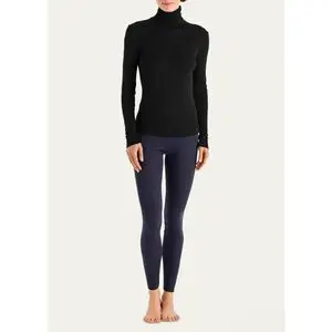 Hanro Silk-cashmere Turtleneck Top - Vanilla