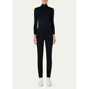 Akris Turtleneck Modal-stretch Top - Cream