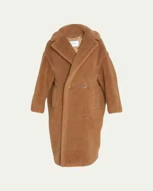 Max Mara Hair Blend Teddy Coat - Camel
