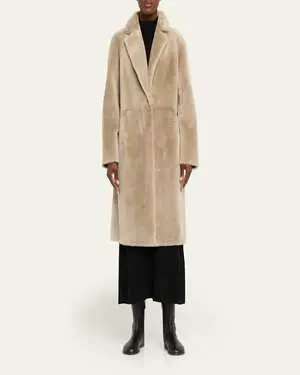 YVES SALOMON Lamb Shearling Long Coat