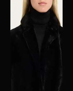 YVES SALOMON Lamb Shearling Long Coat