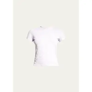 Theory Tiny Tee 2 Organic Cotton Top - Peach
