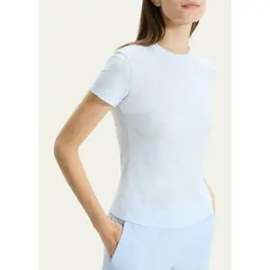 Theory Tiny Tee 2 Organic Cotton Top - Peach
