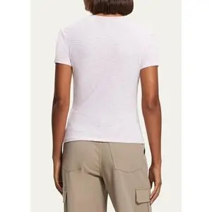 Theory Tiny Tee 2 Organic Cotton Top - Peach