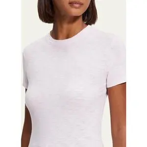 Theory Tiny Tee 2 Organic Cotton Top - Peach