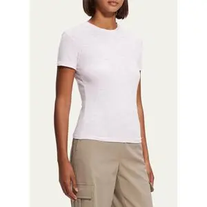 Theory Tiny Tee 2 Organic Cotton Top - Peach