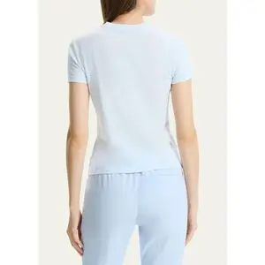 Theory Tiny Tee 2 Organic Cotton Top - Peach