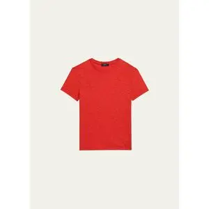Theory Tiny Tee 2 Organic Cotton Top - Peach