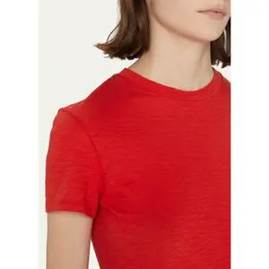 Theory Tiny Tee 2 Organic Cotton Top - Peach