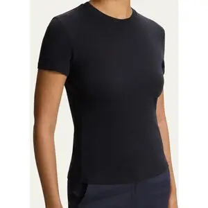 Theory Tiny Tee 2 Organic Cotton Top - Peach