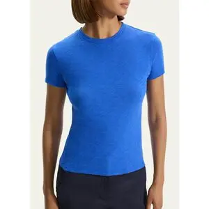 Theory Tiny Tee 2 Organic Cotton Top - Peach