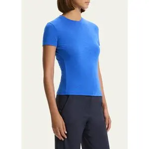 Theory Tiny Tee 2 Organic Cotton Top - Peach
