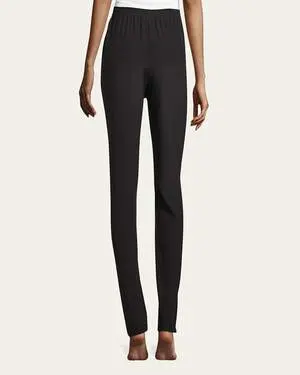 Eskandar Slim-leg Silk Trousers