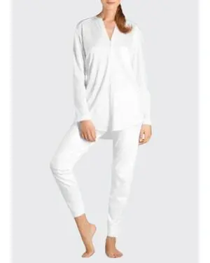 Hanro Pure Essence Two-piece Pajama Set - Black