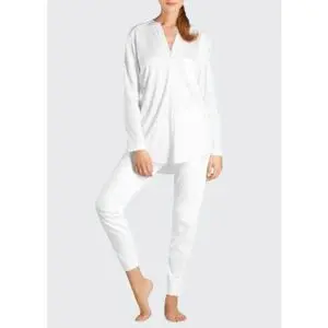 Hanro Pure Essence Two-piece Pajama Set - Black