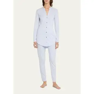 Hanro Pure Essence Two-piece Pajama Set - Black