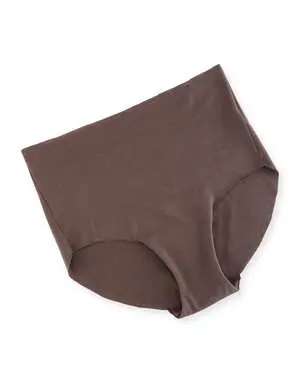Hanro Invisible Cotton Full Brief Mahogany