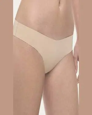 Commando Classic Solid Thong - Beige