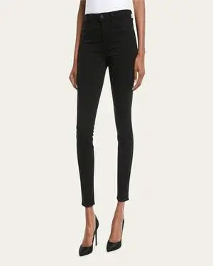 L'Agence Marguerite High-rise Skinny Jeans - Noir