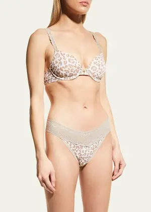 Natori Pure Luxe Contour Underwire Bra Mink/mineral
