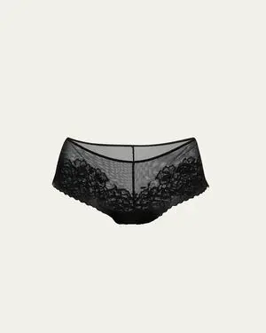 Natori Flora Lace Hipster Briefs - Black