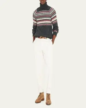 Brunello Cucinelli American Pima Italian-fit Chino Trousers - Beige
