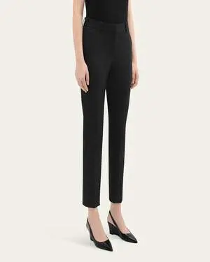 Theory Treeca Good Wool Cropped Pants