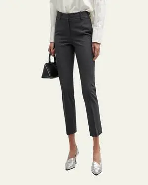Theory Treeca Good Wool Cropped Pants