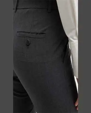 Theory Treeca Good Wool Cropped Pants