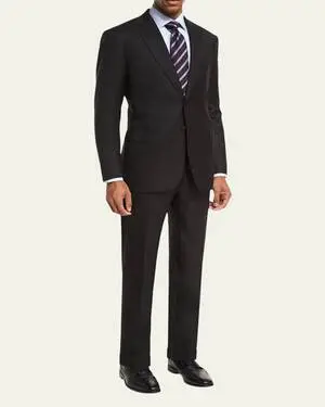 Brioni Essential Virgin Wool Two-piece Suit - Black
