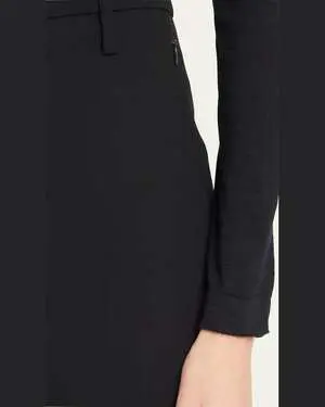Akris Farrah Boot-cut Wool Pants - Black
