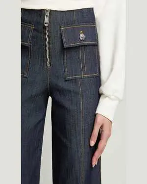 Cinq À Sept Azure Stitched Pants